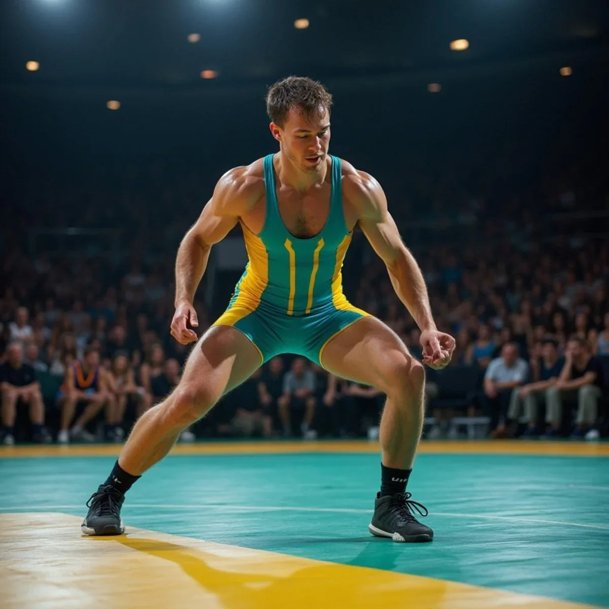 Retro Stripe Wrestling Singlet Revival – 90s-Inspired 2025