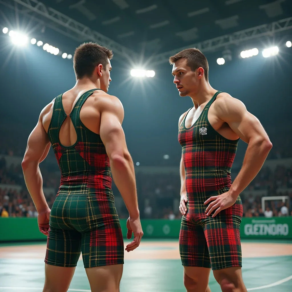 HQ Heritage Plaid Wrestling Singlets: Scottish Flair 2026