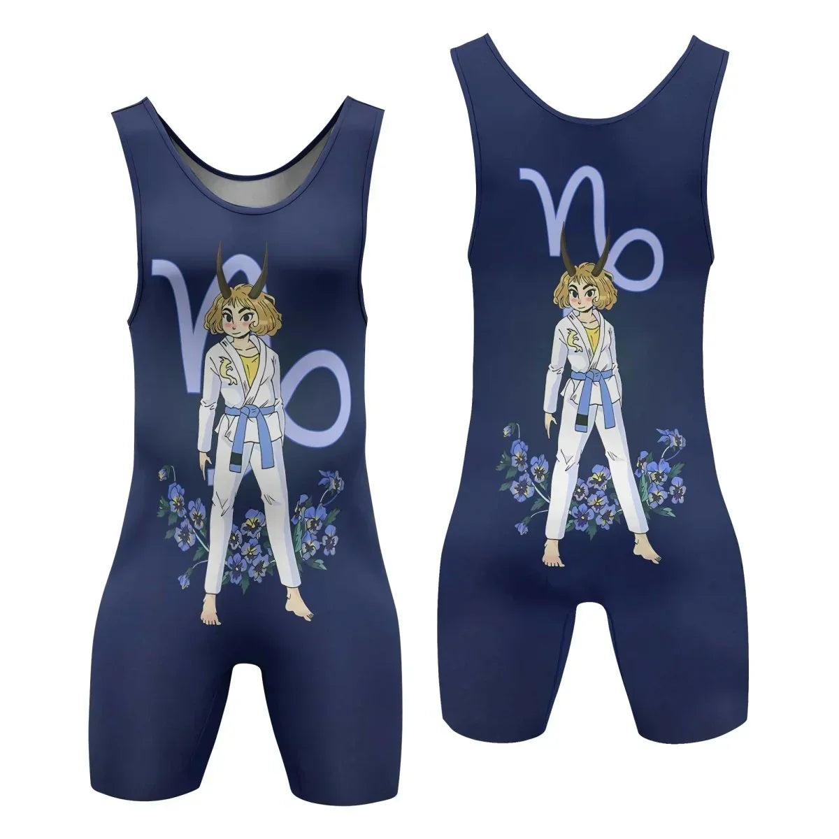 Capricorn Zodiac Mom Wrestling Singlet | Wrestling Singlets