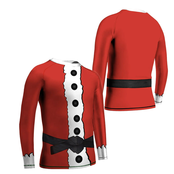 Christmas Santa Jiu Jitsu Kids Rash Guard | Stylish Kids Rash Guard
