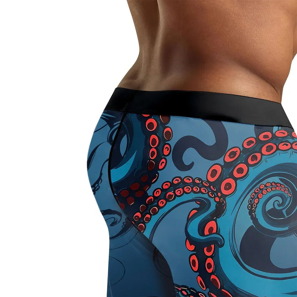 Dark Sea Octopus Men's Compression Leggings | Compression Tights