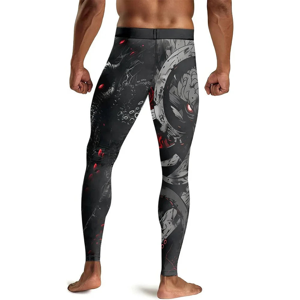 Darkness Cthulhu Men's Compression Leggings | Octopus Stirrup Pants