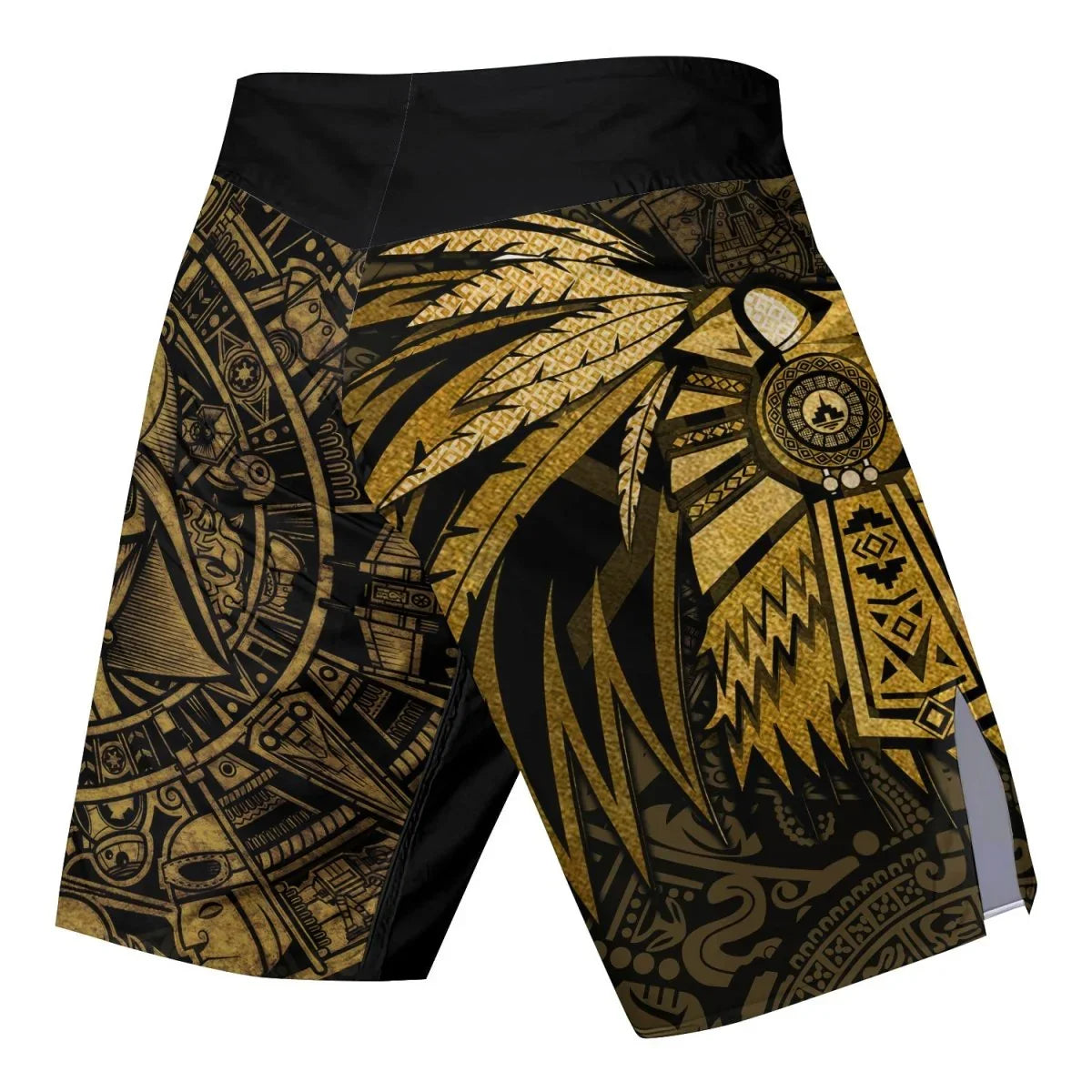 Darth Vader Aztec Calendar Fight Shorts | Aztec Compression Shorts