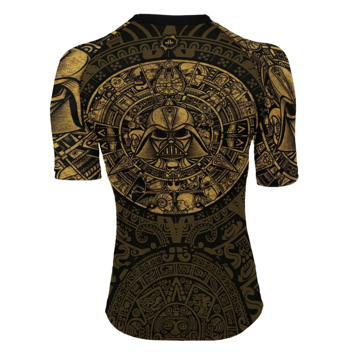 Darth Vader Aztec Calendar Women's Short Sleeve Rash Guard