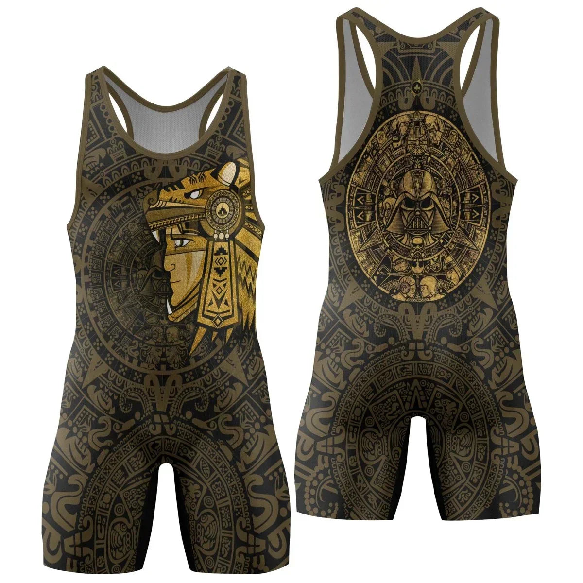 Darth Vader Aztec Calendar Wrestling Singlets | Buy Now