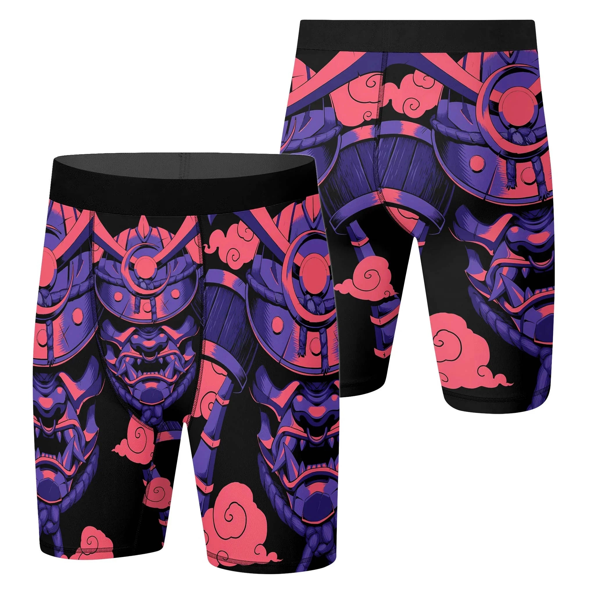 Devil Shogun Helmet Compression Shorts - Breathable & Stretchy