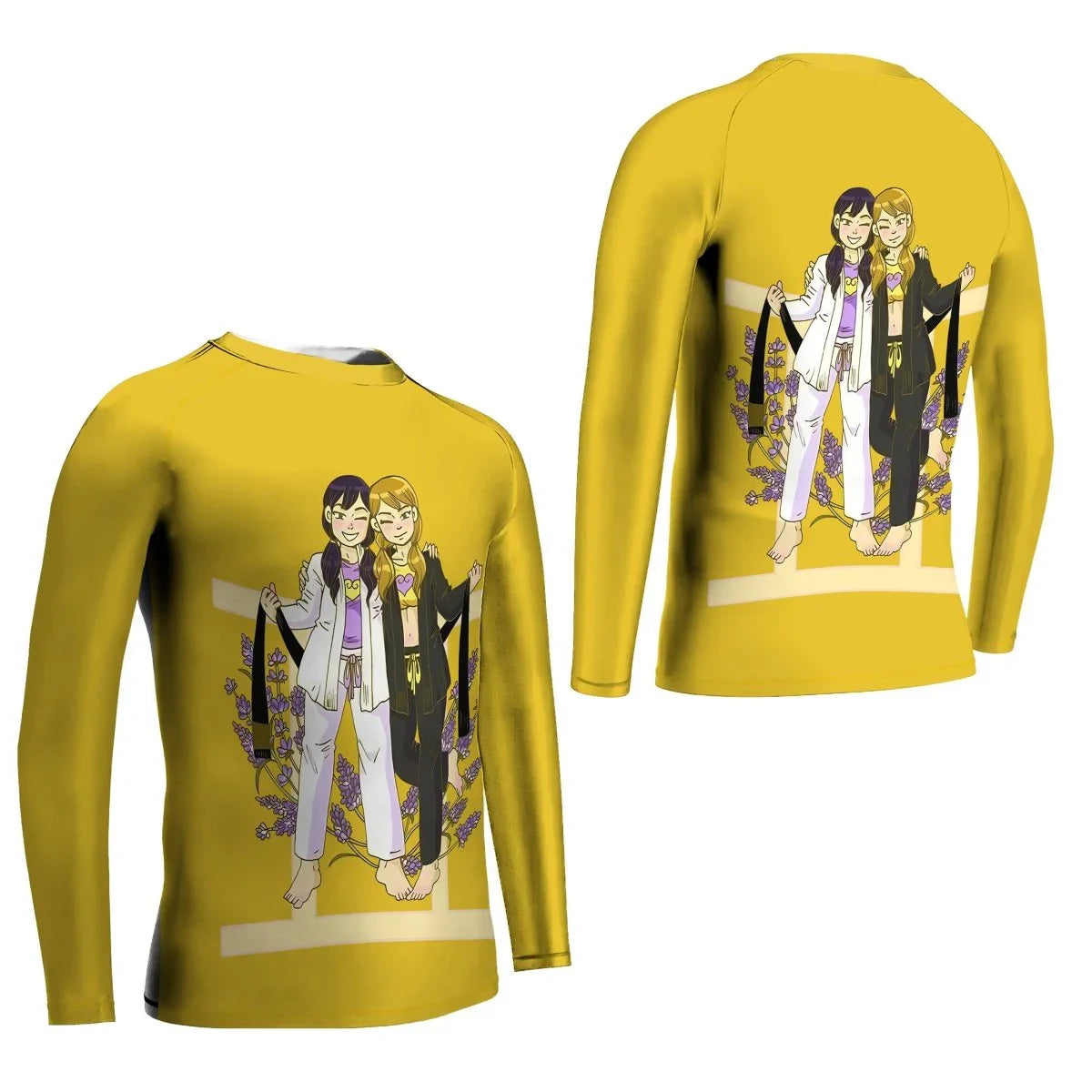 Gemini Zodiac Mom Kids Rash Guard | Athletic Wear