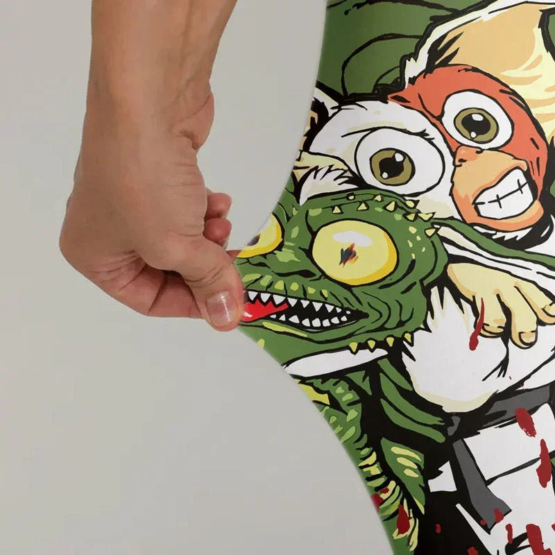 Gizmo Choking Gremlins Leggings | Christmas Stirrup Pants