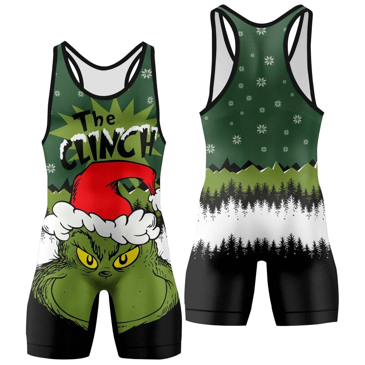 Clinch Santa Clause Wrestling Singlets | Top Wrestling Gear