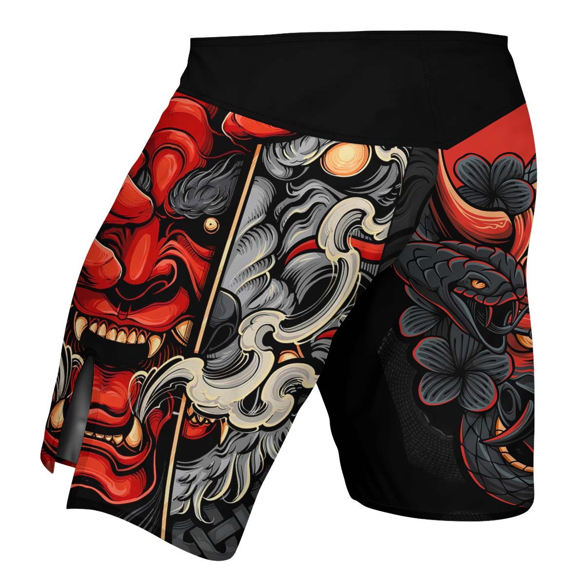 Infernal Hannya Fight Shorts – Durable MMA & BJJ Shorts