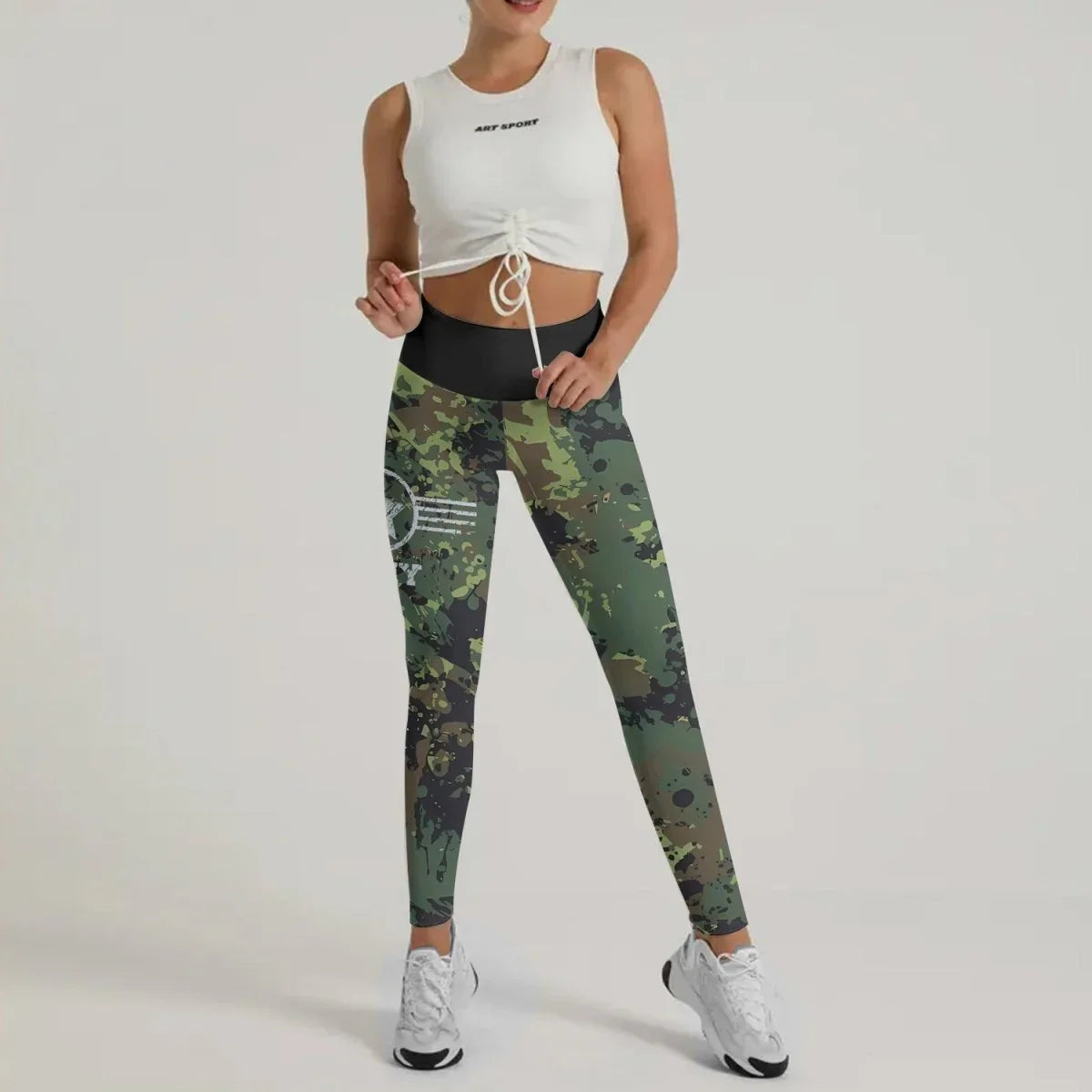 Jungle Army Leggings | Veteran Stirrup Pants | Yoga Tights