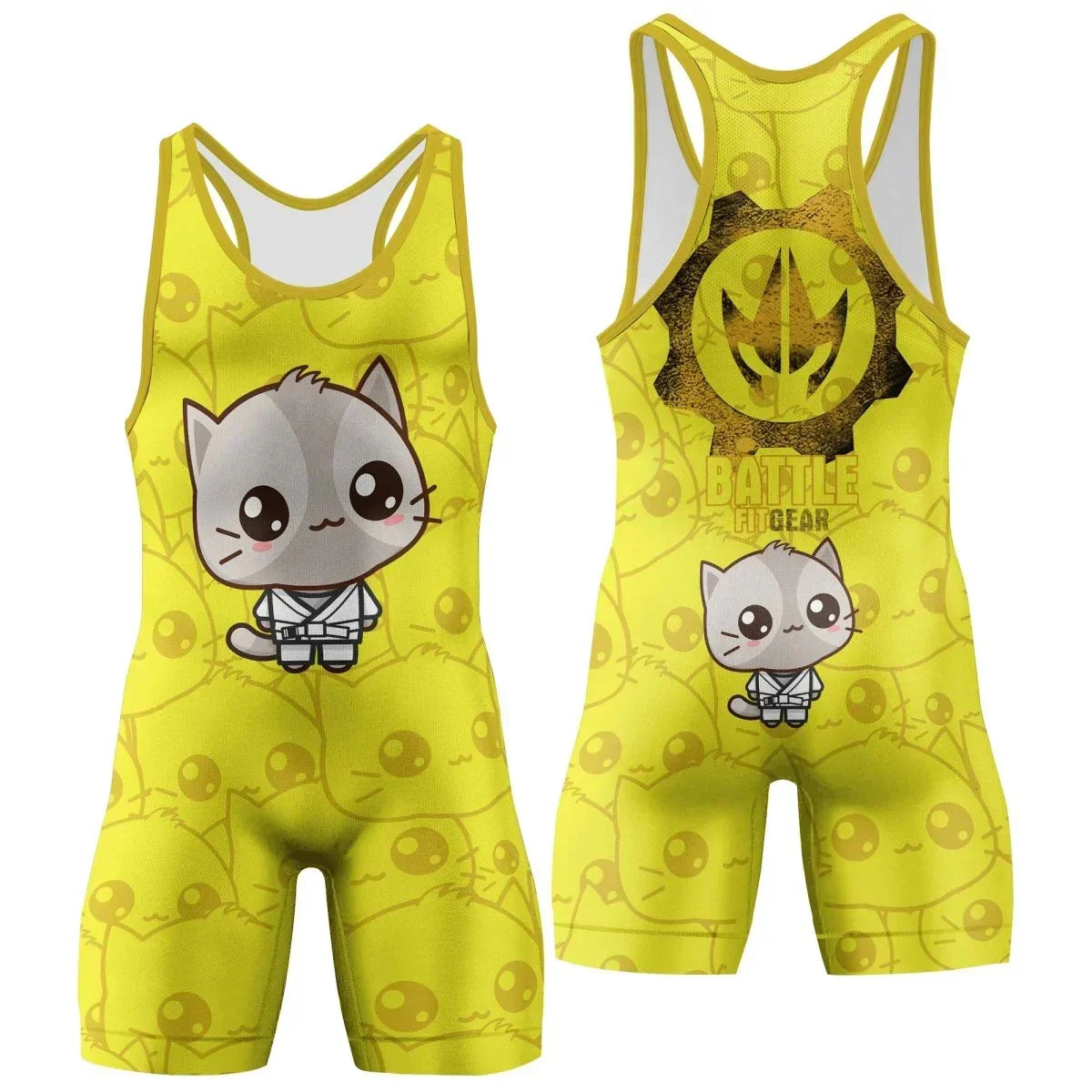 Kimeora Yellow Ranked Wrestling Singlets | Wrestling Singlets