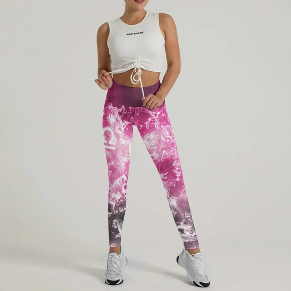 Zodiac Libra Leggings | 12 Signs Of The Zodiac Aerobic Pants