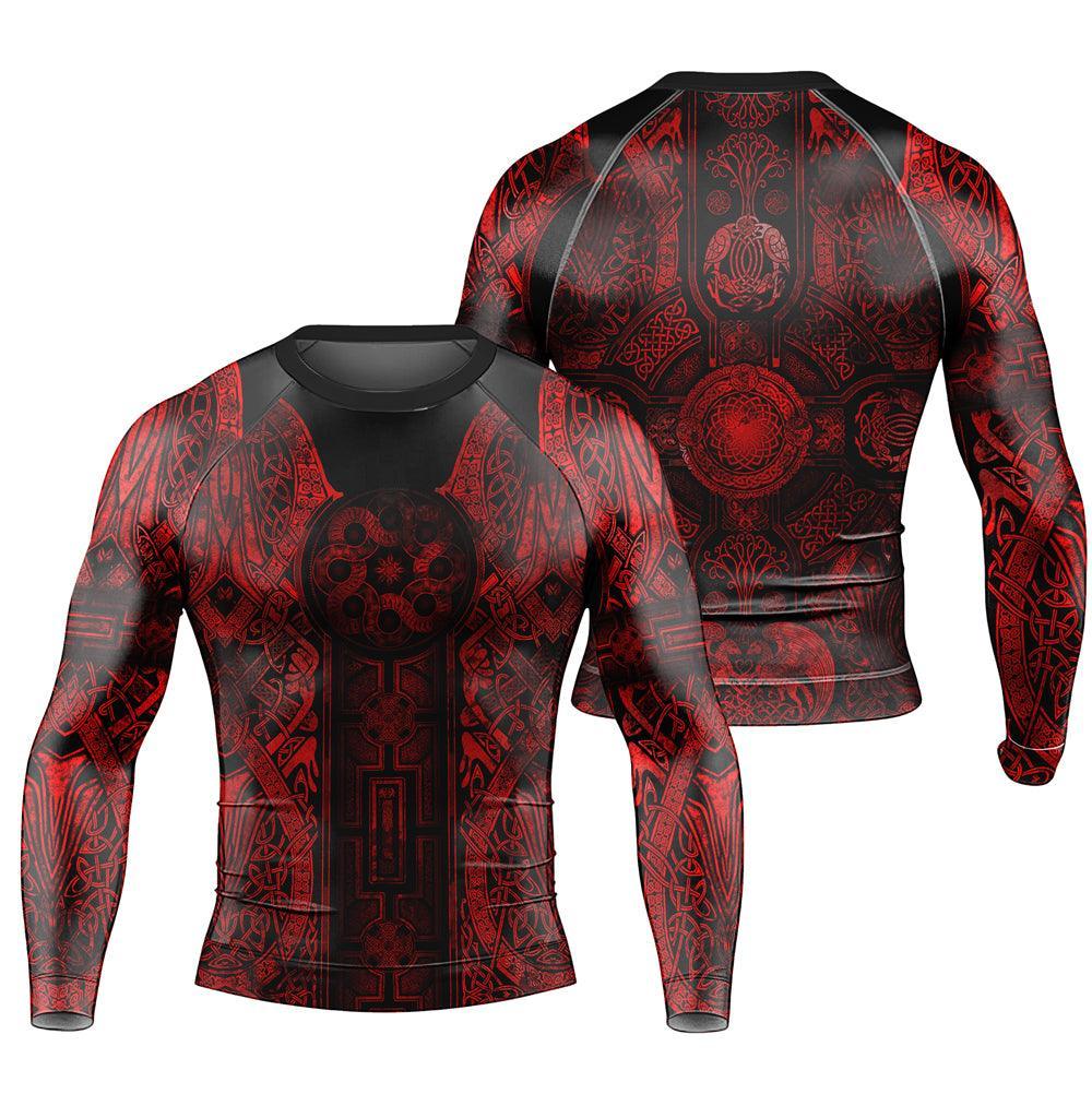 Viking Suncatcher Red Long Rash Guard | Viking Compression Shirt