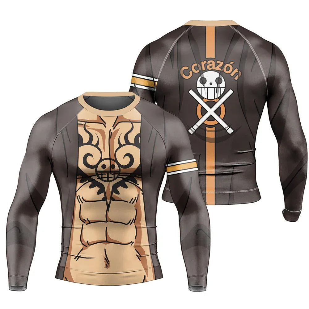 Trafalgar Law Skin One Piece Rash Guard | One Piece Rashguard