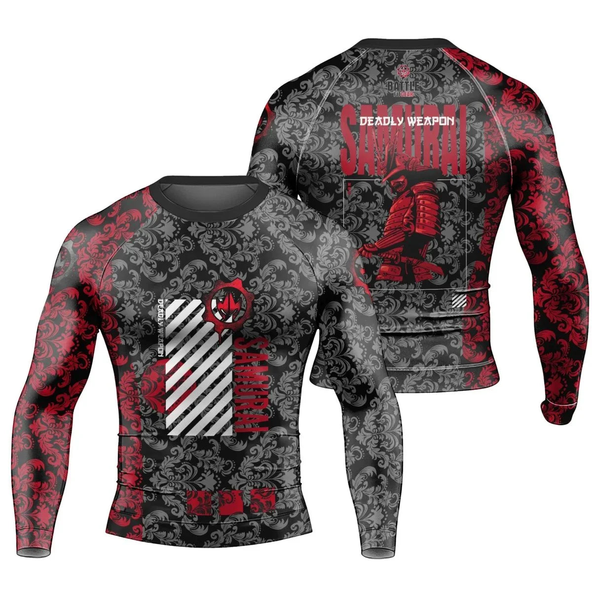 Samurai Fern Long Sleeve Rash Guard - Ultimate Performance