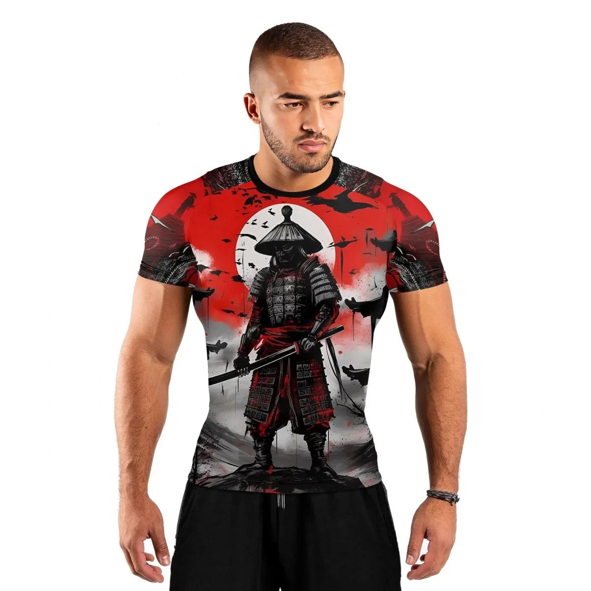 Samurai Musashi Short Sleeve Rash Guard - Flexible & Durable
