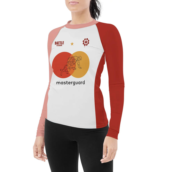 Master Guard Women's Long Sleeve Rash Guard for MMA & Fitness