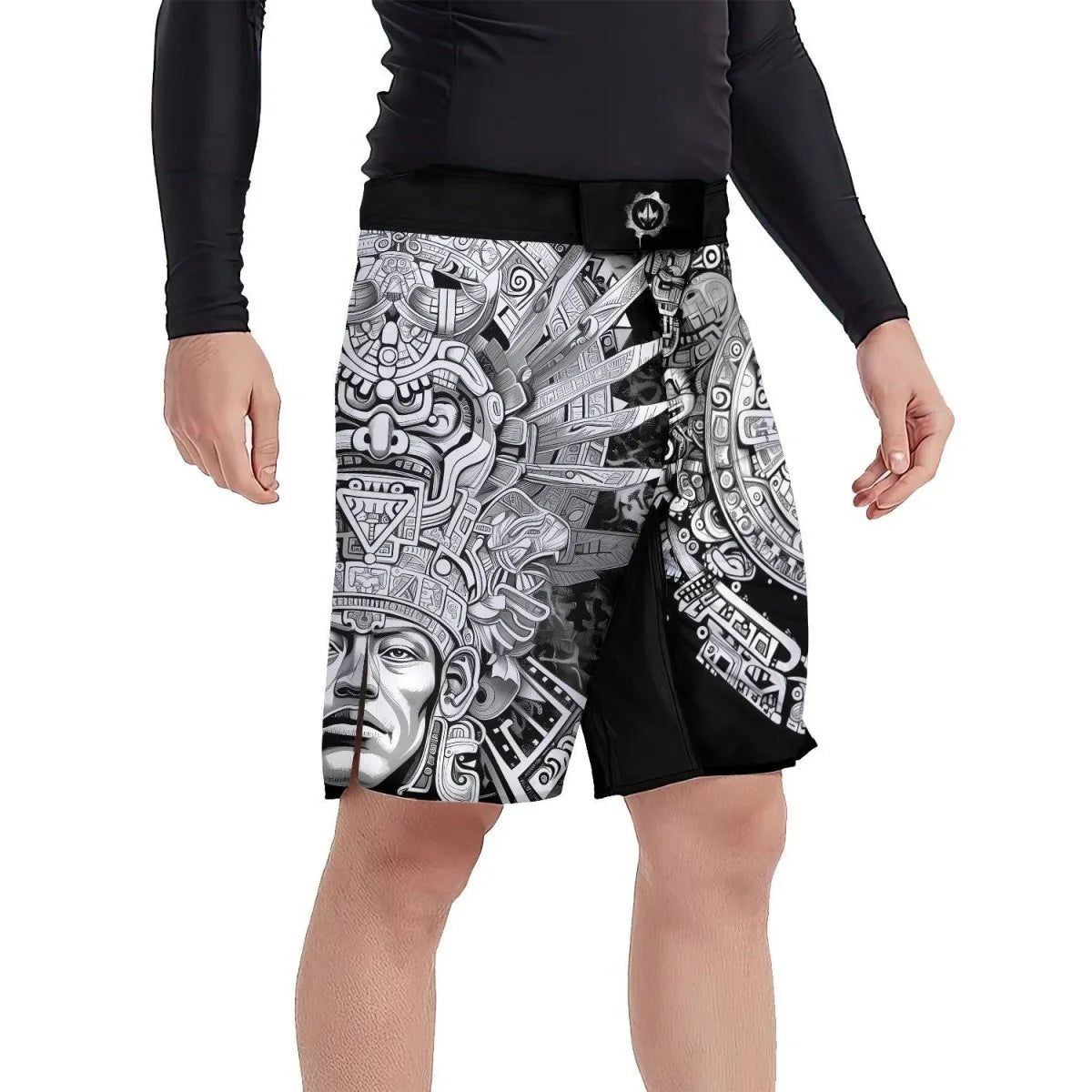 Brave Aztec Warrior Fight Shorts - Durable & Stylish
