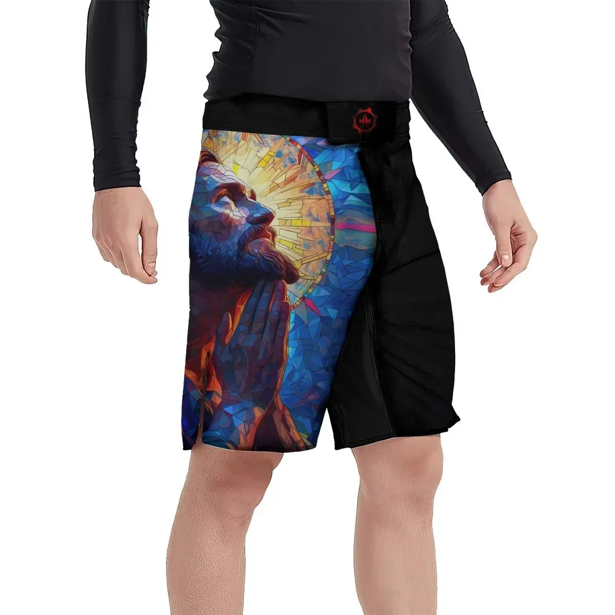 Merciful Jesus Fight Shorts | Jesus Compression Shorts