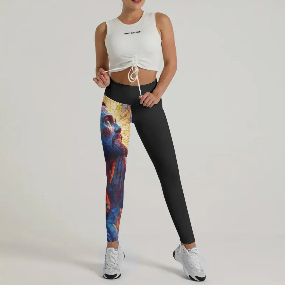 Merciful Jesus Leggings | Jesus Stirrup Pants | Jesus Yoga Pants