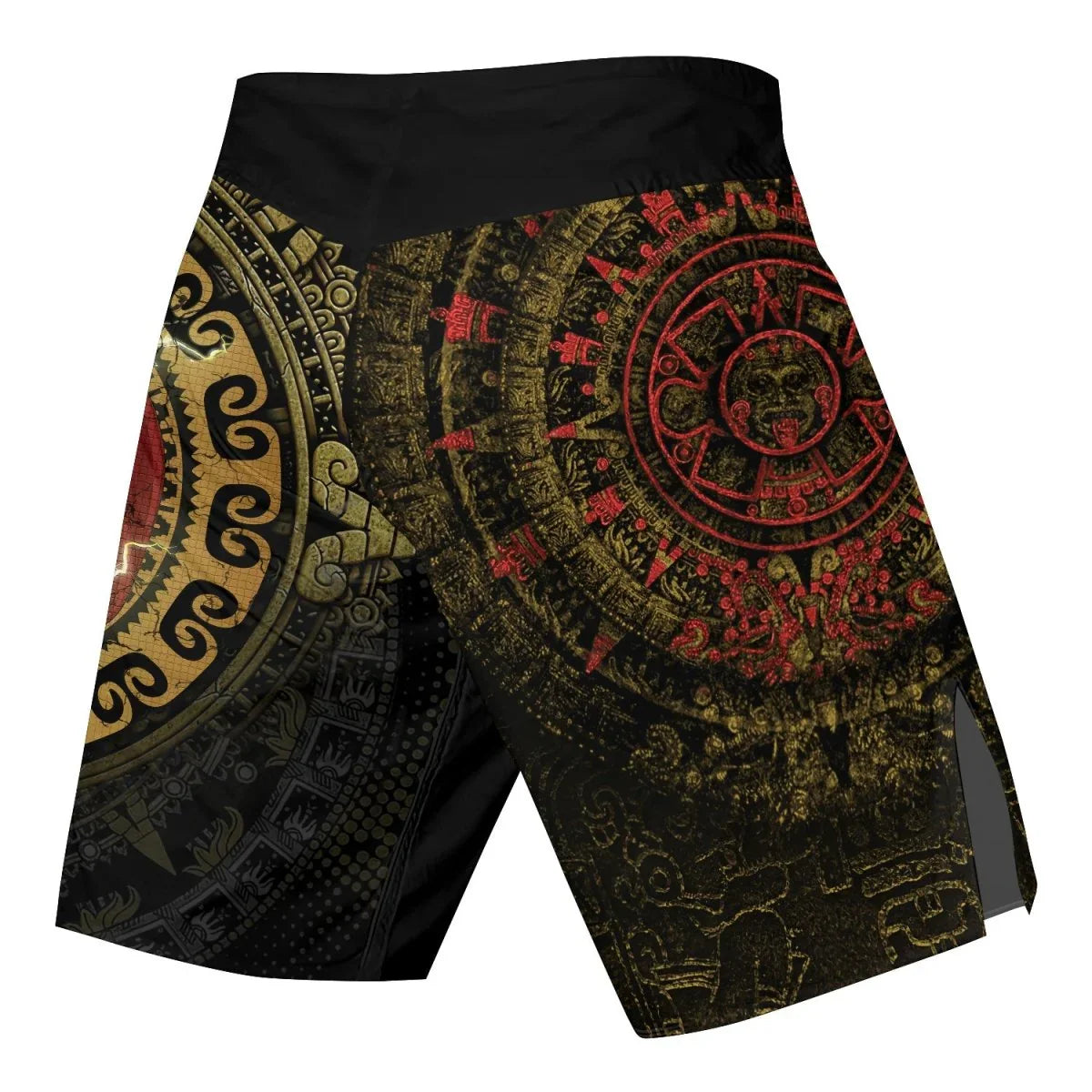 Mighty Aztec Warrior Fight Shorts | Maya Compression Shorts