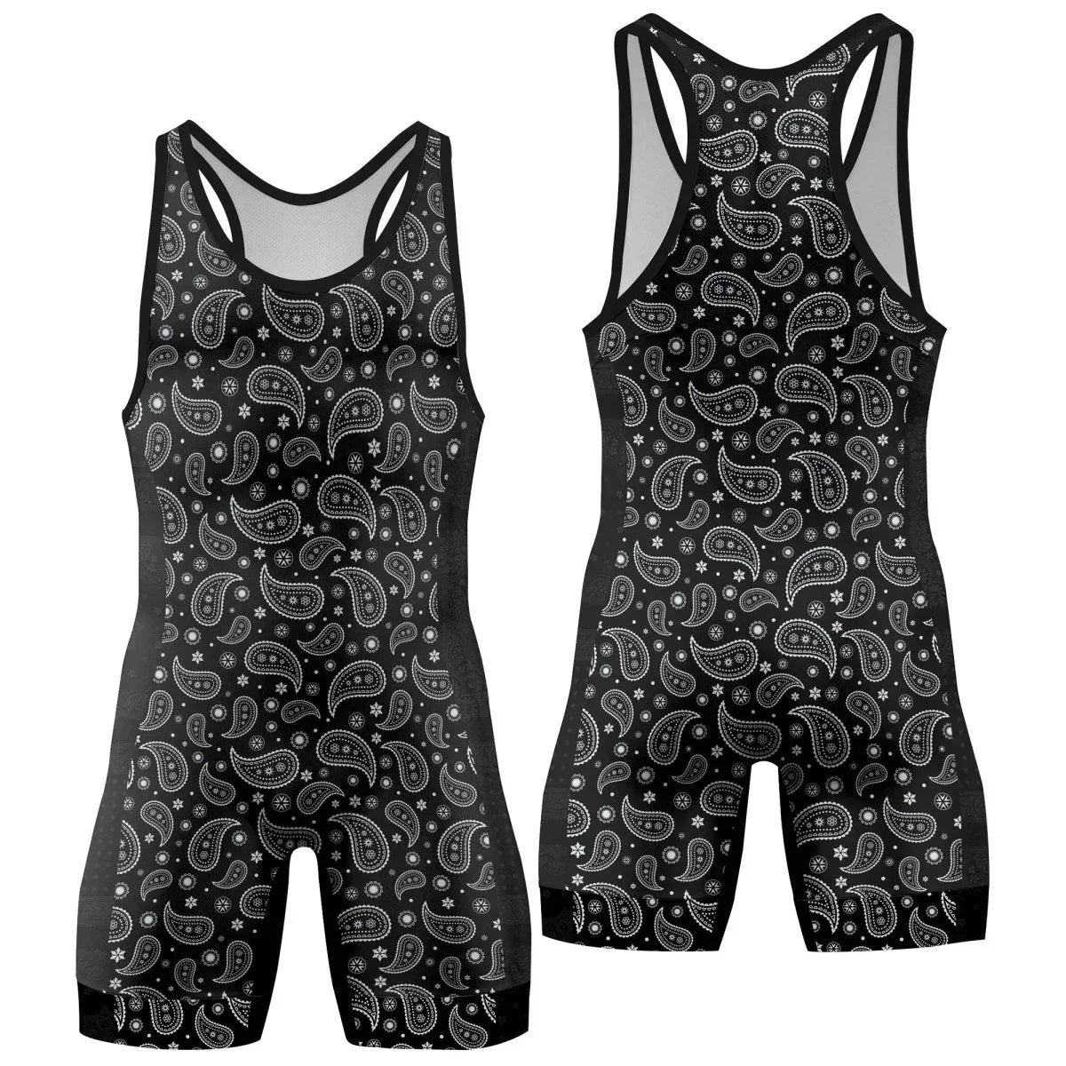 Mystic Paisley Wrestling Singlets - Dynamic Athletic Wear