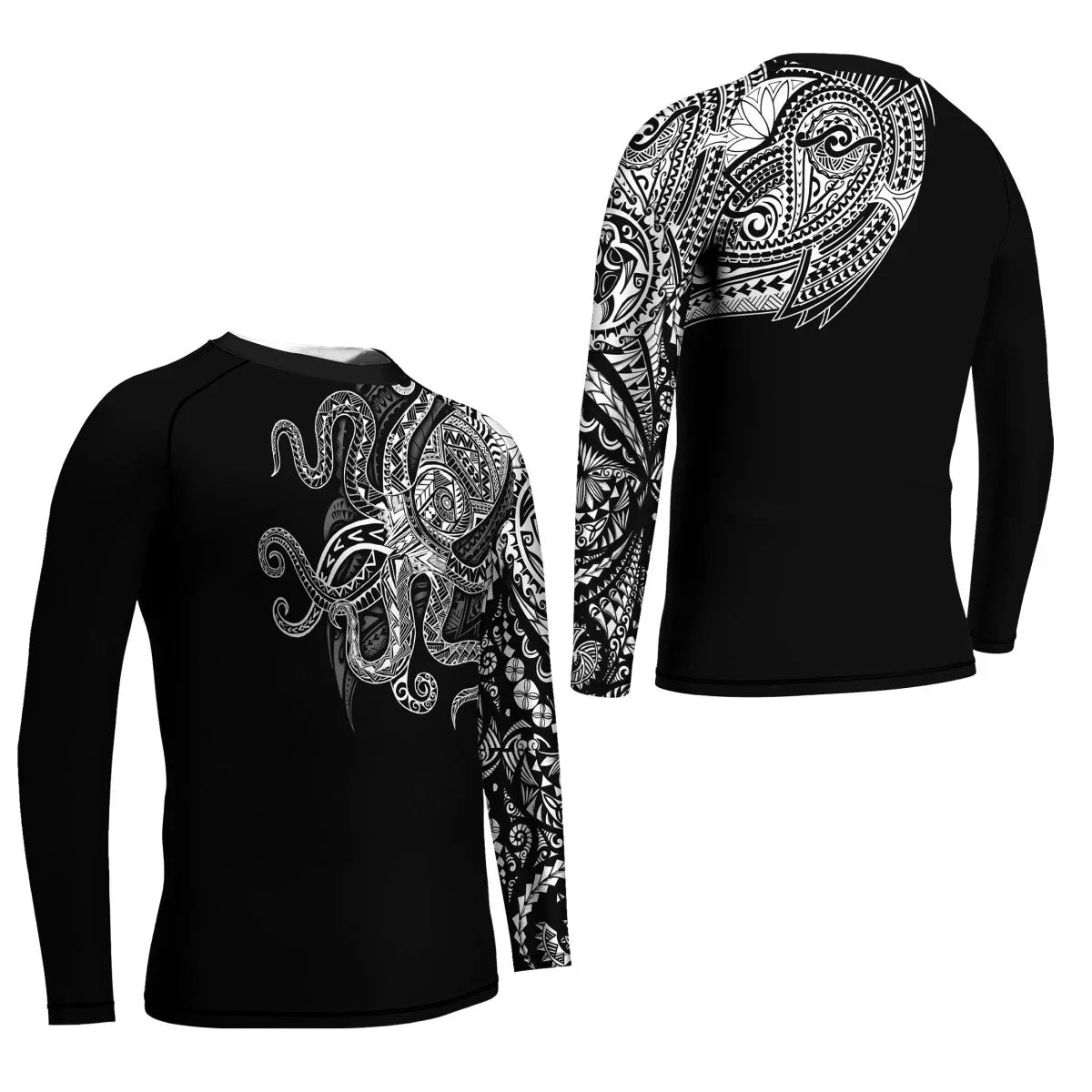 Octopus Tribal Tattoo Kids Rash Guard | Athletic Wear