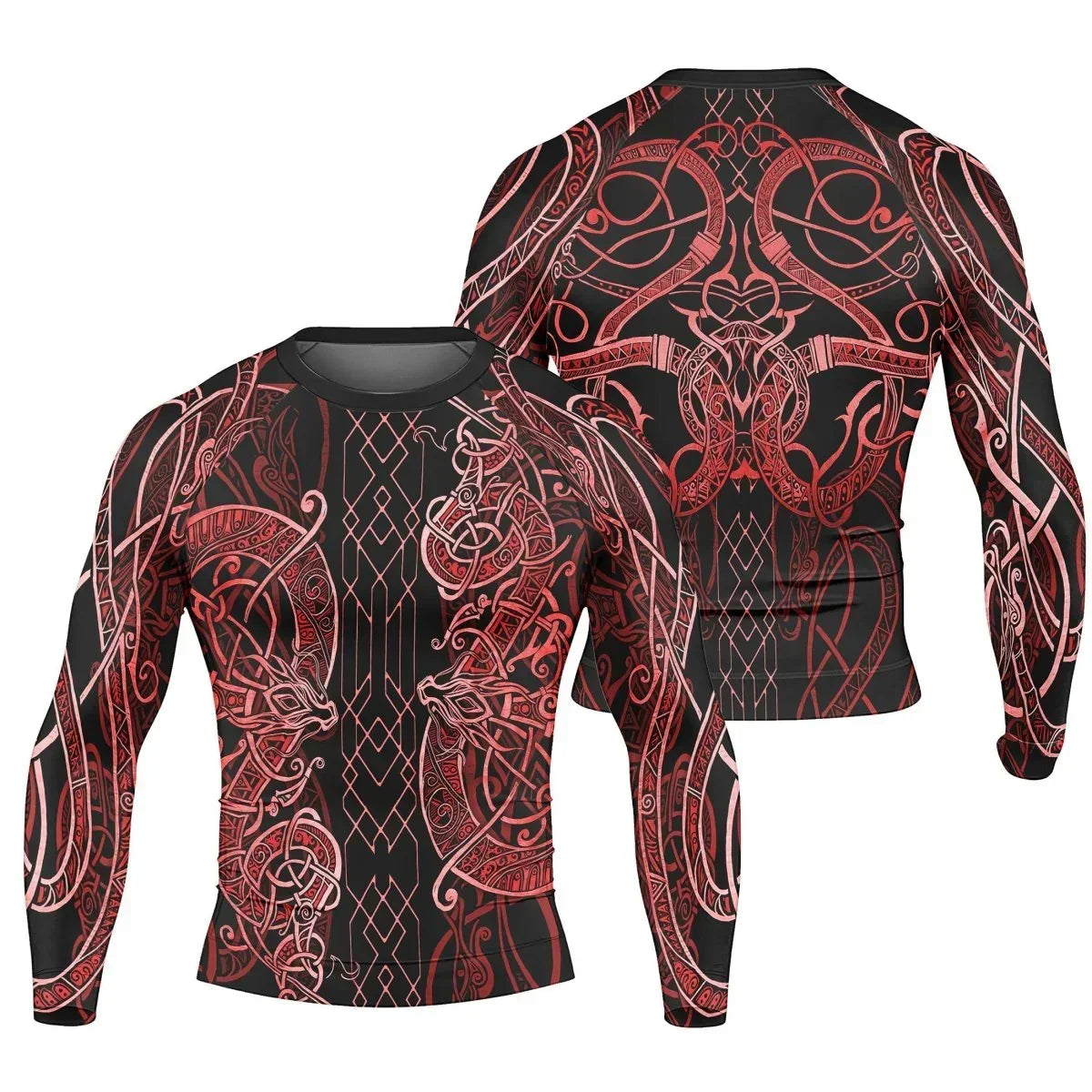 Viking Dragon Long Sleeve Rash Guard | Dragon Compression Shirt