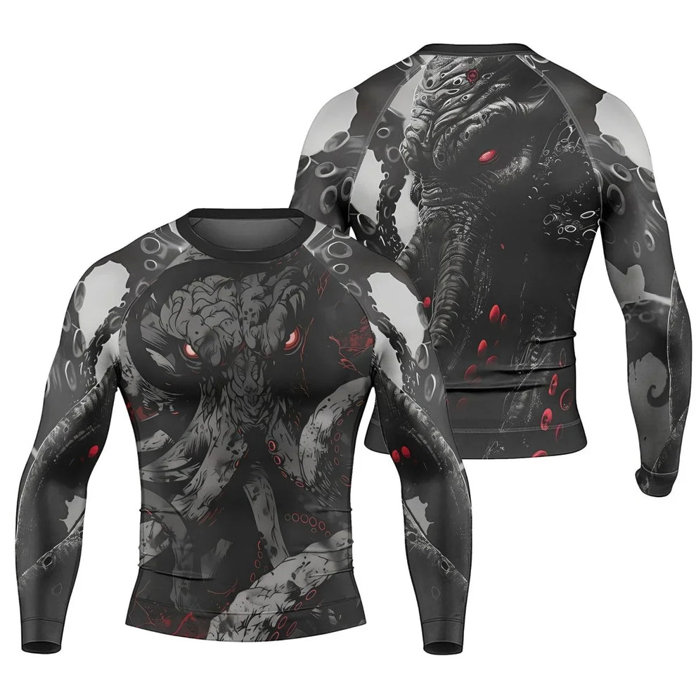 Darkness Cthulhu Men's Long Sleeve Rash Guard | Octopus Fightwear