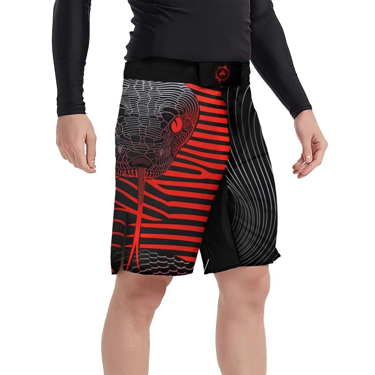 Red Eyes Snake Shorts | Red Snake Compression Shorts | Board Shorts