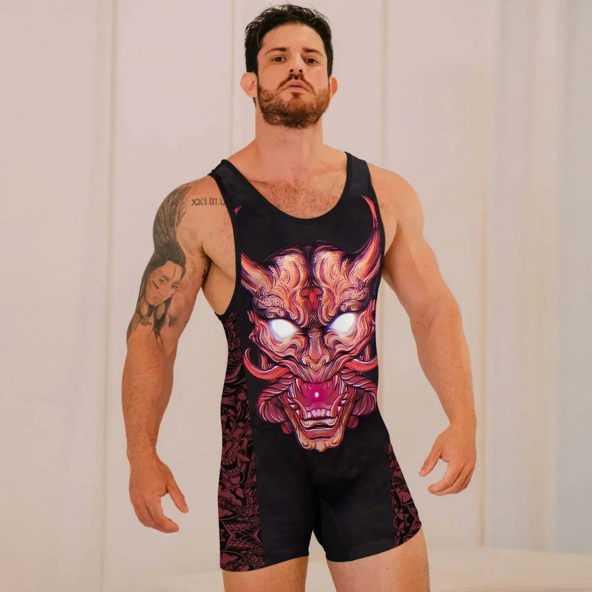 Samurai Wrestling Singlets - Dynamic & Mythical Design