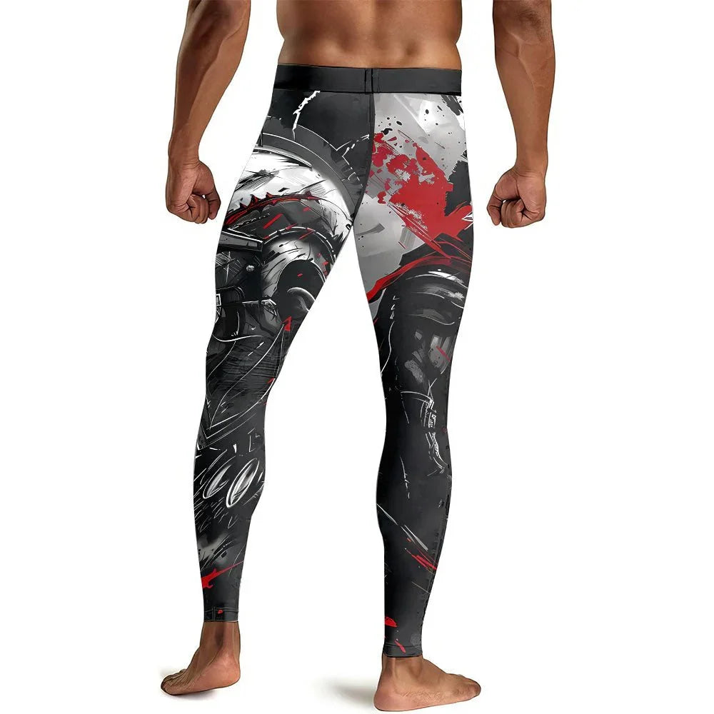 Spartan Warrior Soul Men's Compression Leggings | Viking Stirrup Pants
