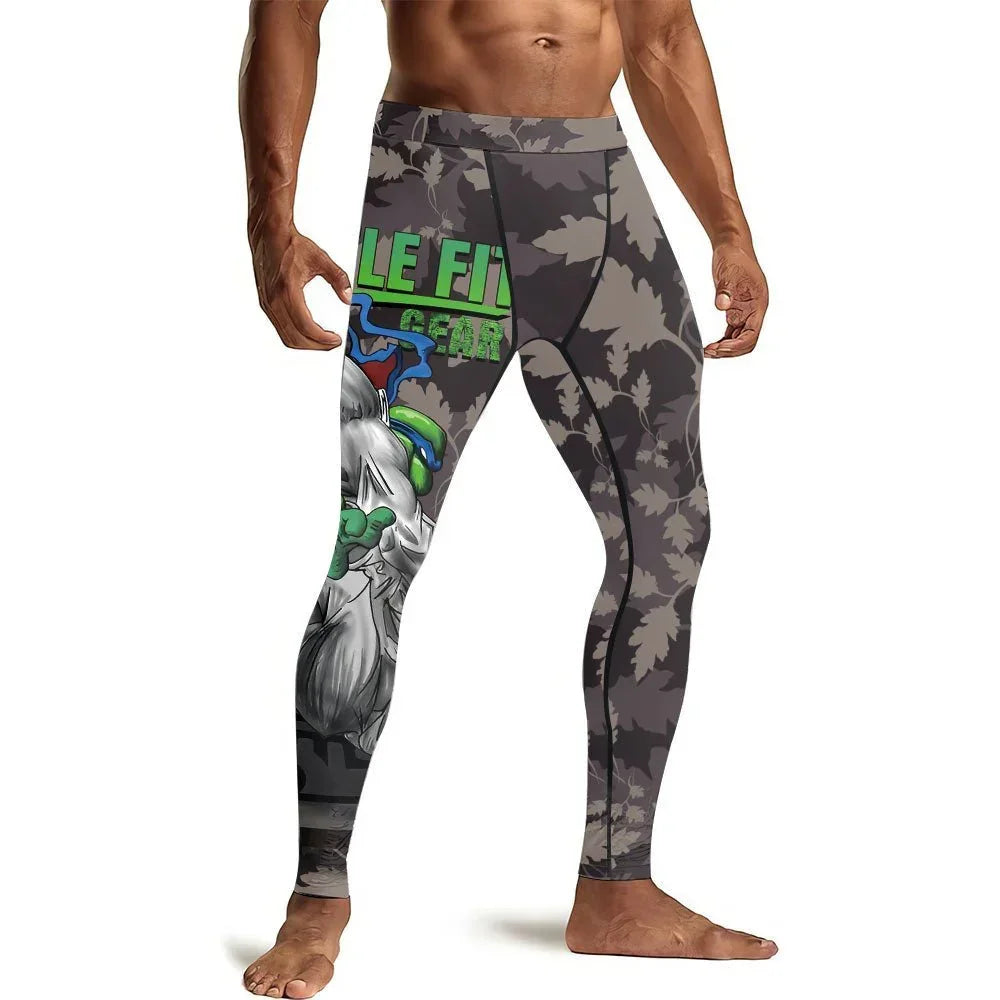 Teenage Mutant Ninja Turtle Men's Compression Leggings | Yoga Tights