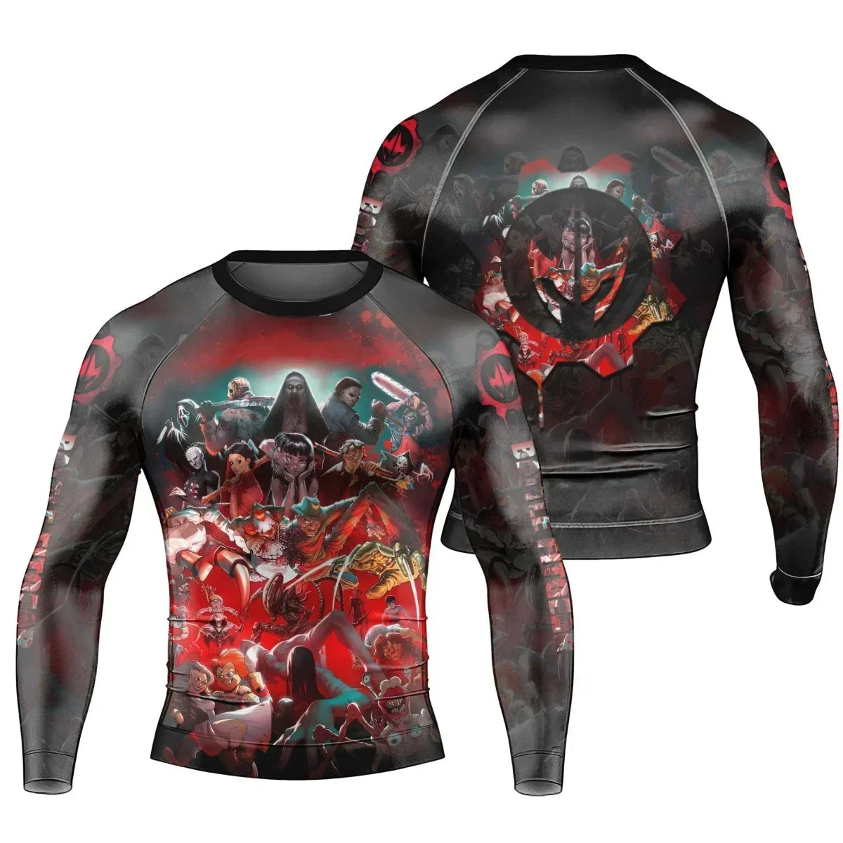 The Horror of Halloween Men's Long Sleeve Rash Guard | Fightwear