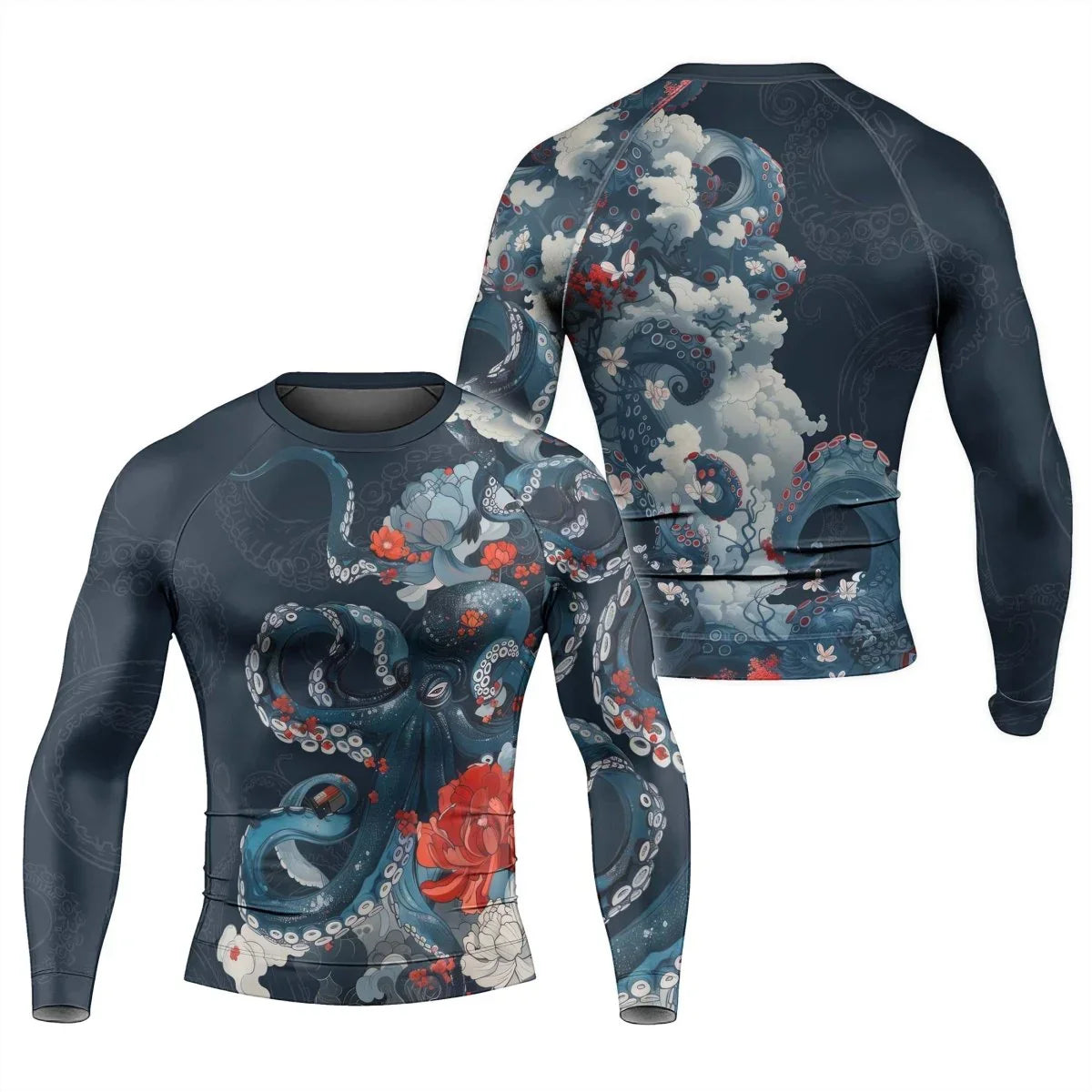The Kraken's Garden Men's Long Sleeve Rash Guard
