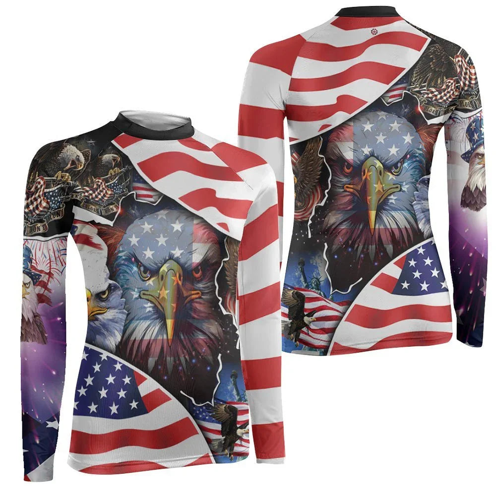 These Colors Don't Run Women's Long Sleeve Rash Guard | Workout Shirt