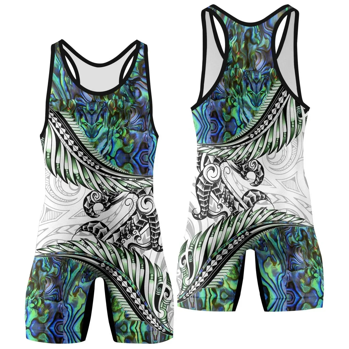 Tribal Maori Tattoo Wrestling Singlets | Dynamic Design