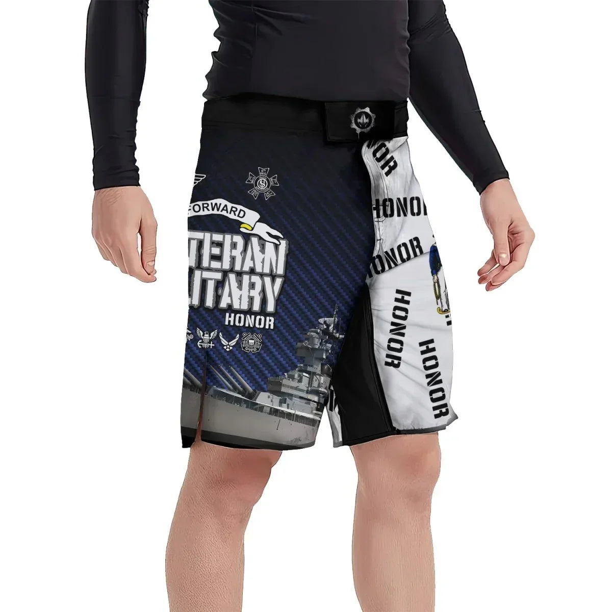 Veteran Military Honor Fight Shorts | Compression Shorts