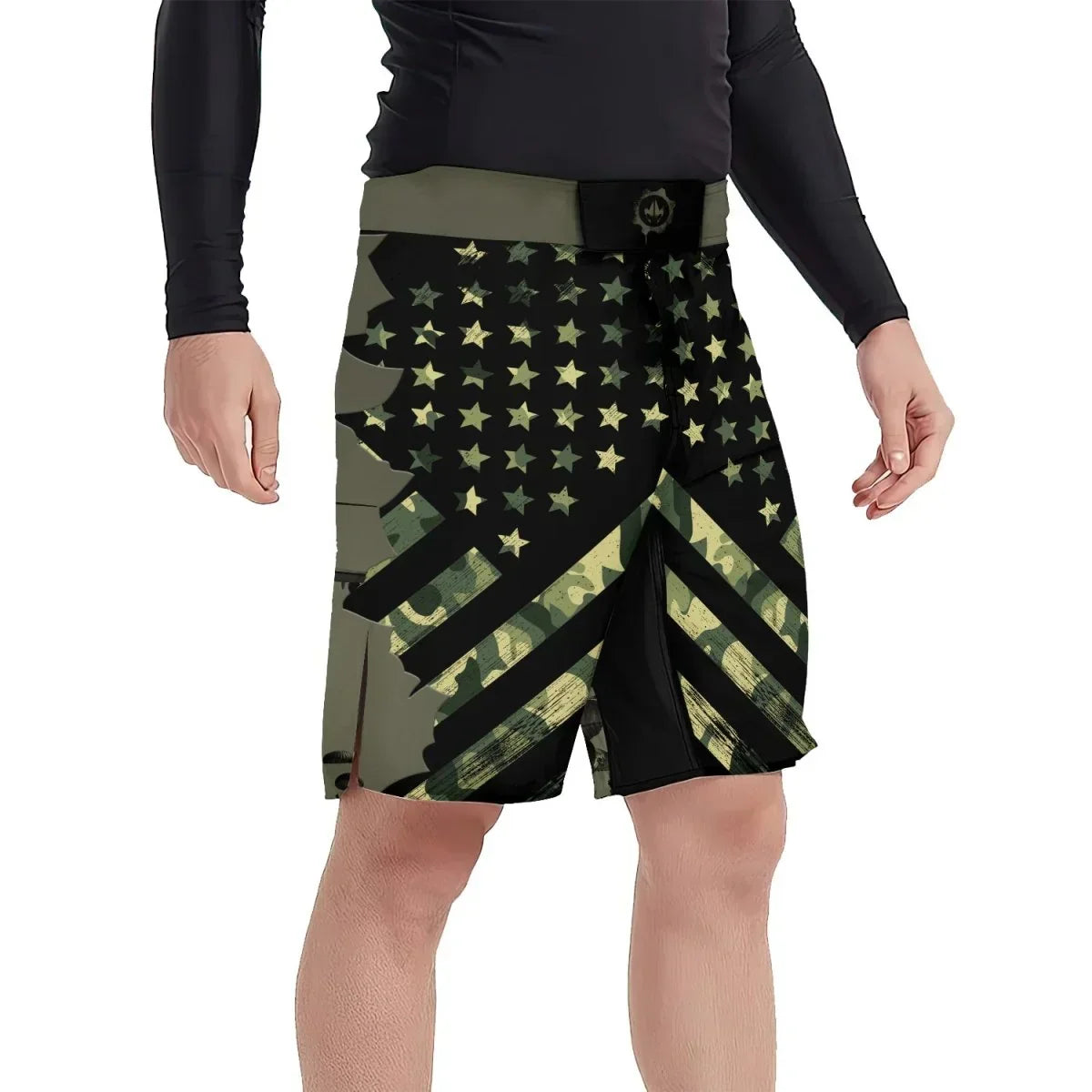 Veteran Military Parachutist Fight Shorts | Veteran Compression Shorts