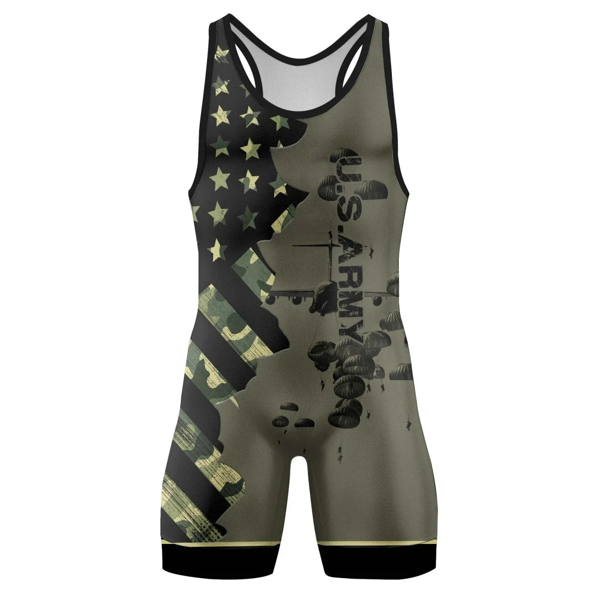 Veteran Military Parachutist Wrestling Singlets