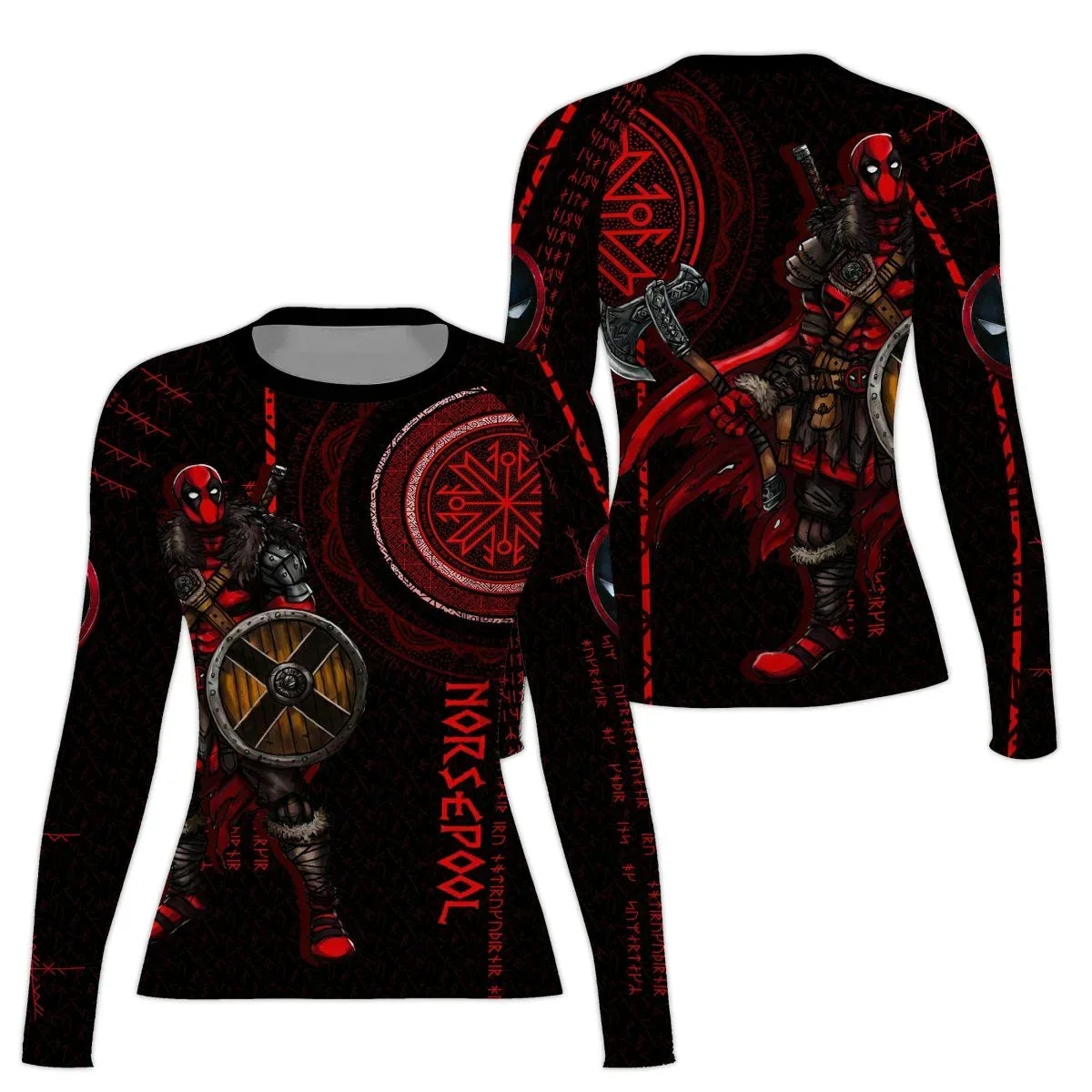 Viking Norsepool Women's Long Sleeve Rash Guard | Deadpool Fightwear