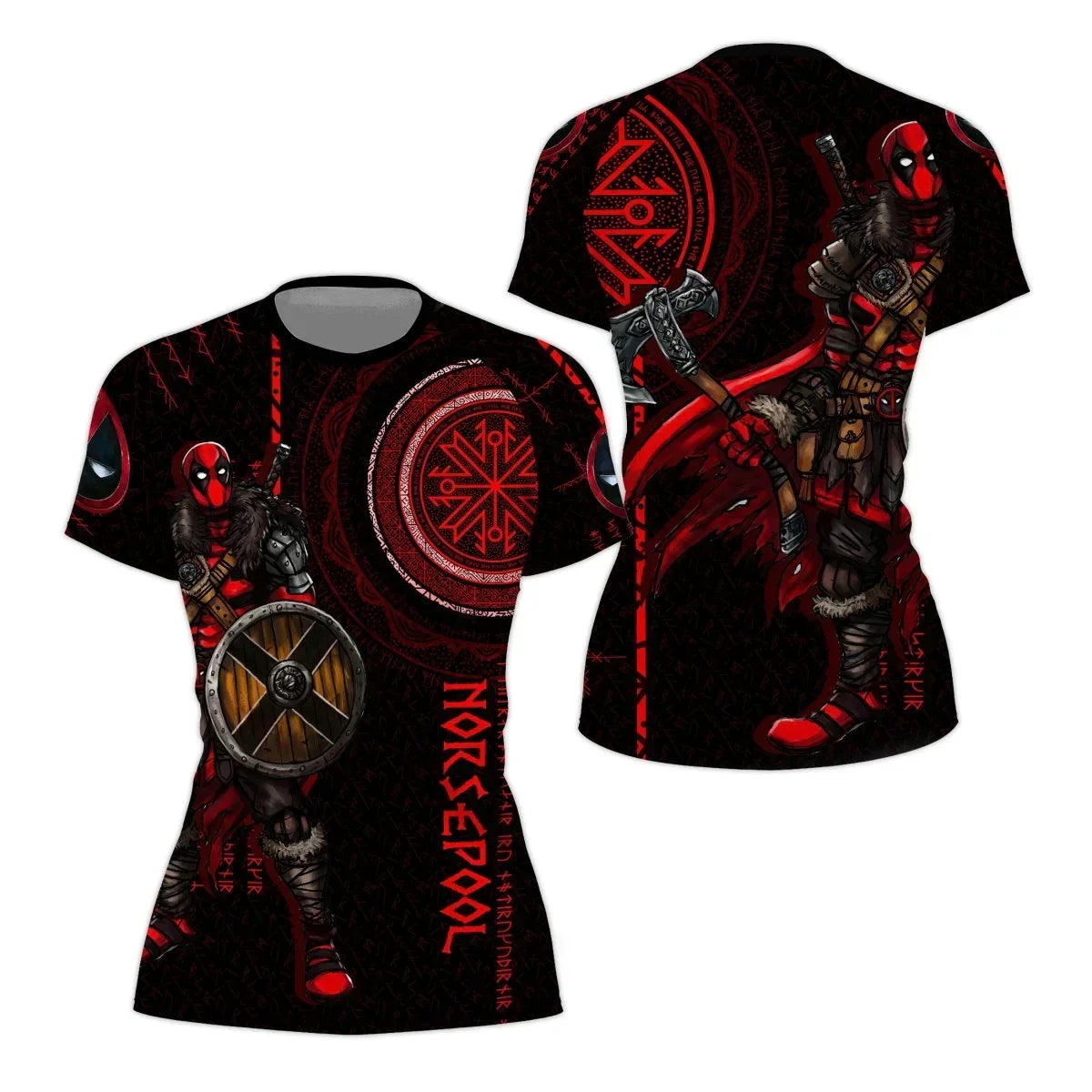 Viking Norsepool Women's Short Sleeve Rash Guard | Deadpool Rash Guard