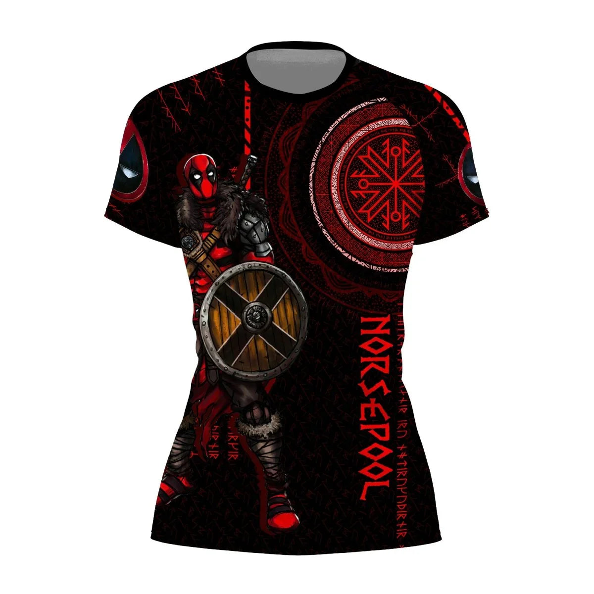 Viking Norsepool Women's Short Sleeve Rash Guard | Deadpool Rash Guard
