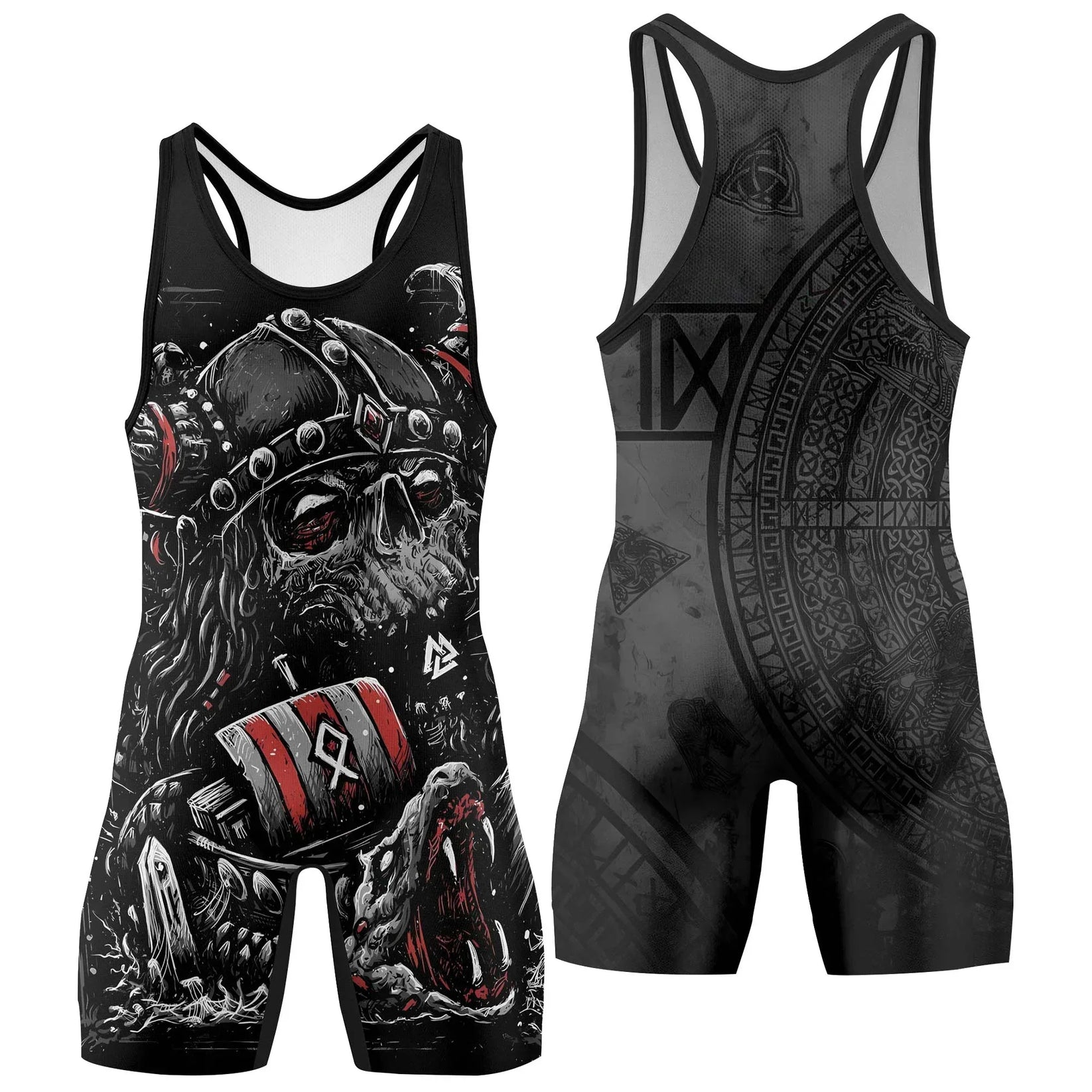 Viking Reaper Wrestling Singlets - Dynamic Design