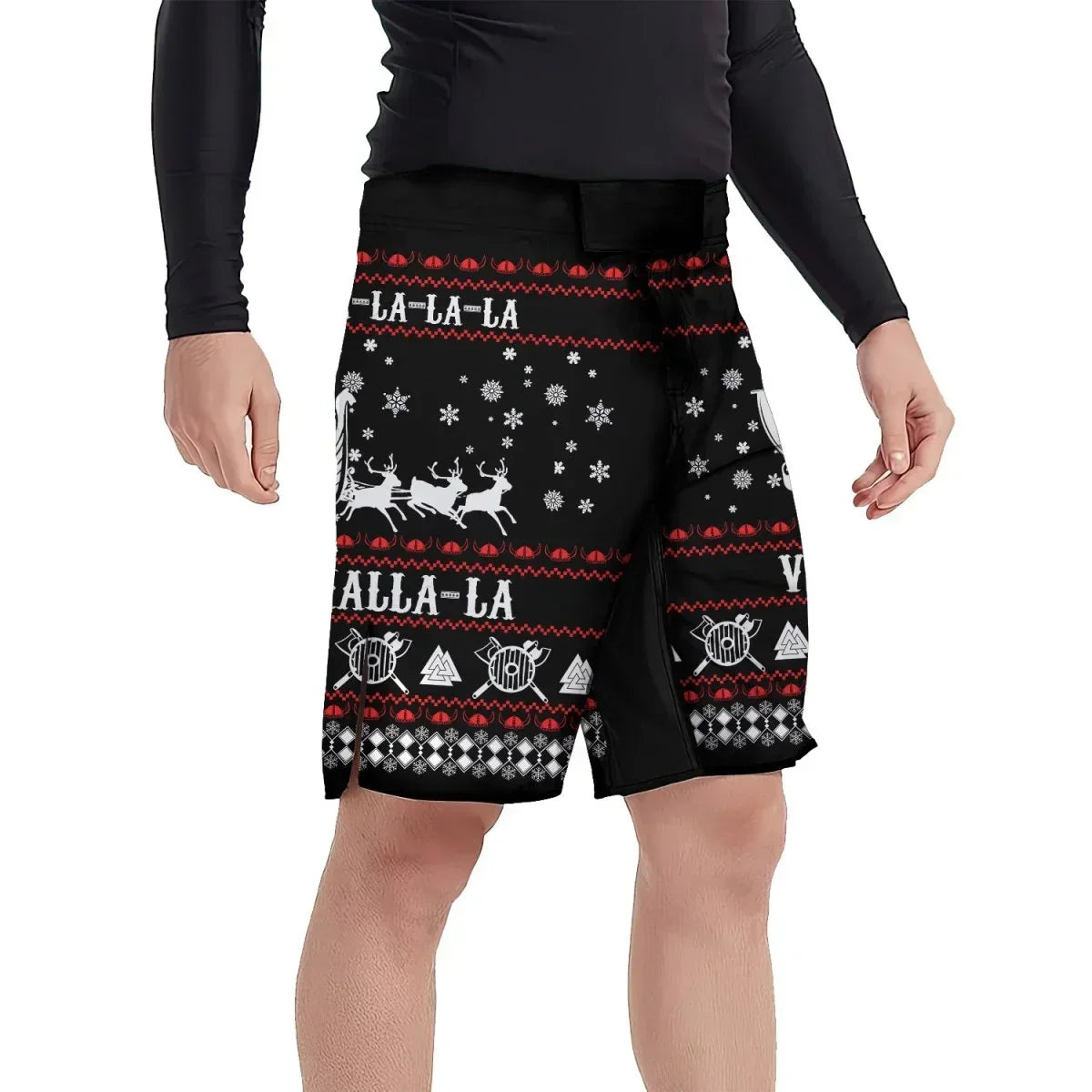 Viking Santa's Sleigh Fight Shorts – Durable MMA & Boxing Shorts