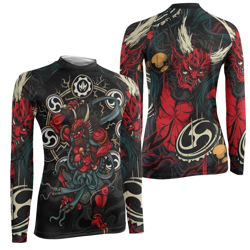 Raijin God Women's Long Sleeve Rash Guard - Flexible Fit