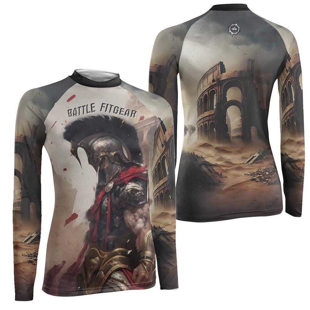 Gladiator Women's Long Sleeve Rash Guard | Gladiator Workout Shirt