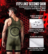 Blood Moon Samurai Wrestling Singlets - Mythic Design Sportswear