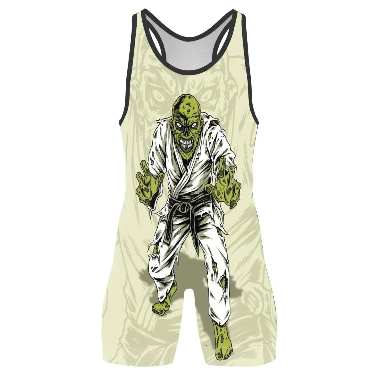 Zombie Knew Jiu Jitsu Wrestling Singlets | Zombie Wrestling Singlets